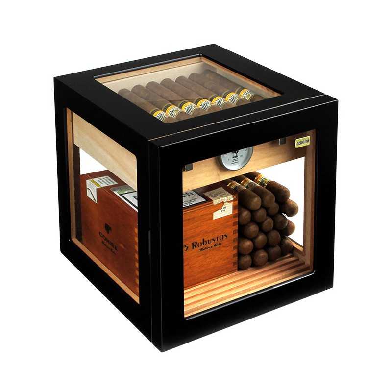 Humidor Adorini Cube Deluxe Black